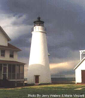 The Cove Point Lighthouse, Eastern Maryland on the Chesapeake Bay